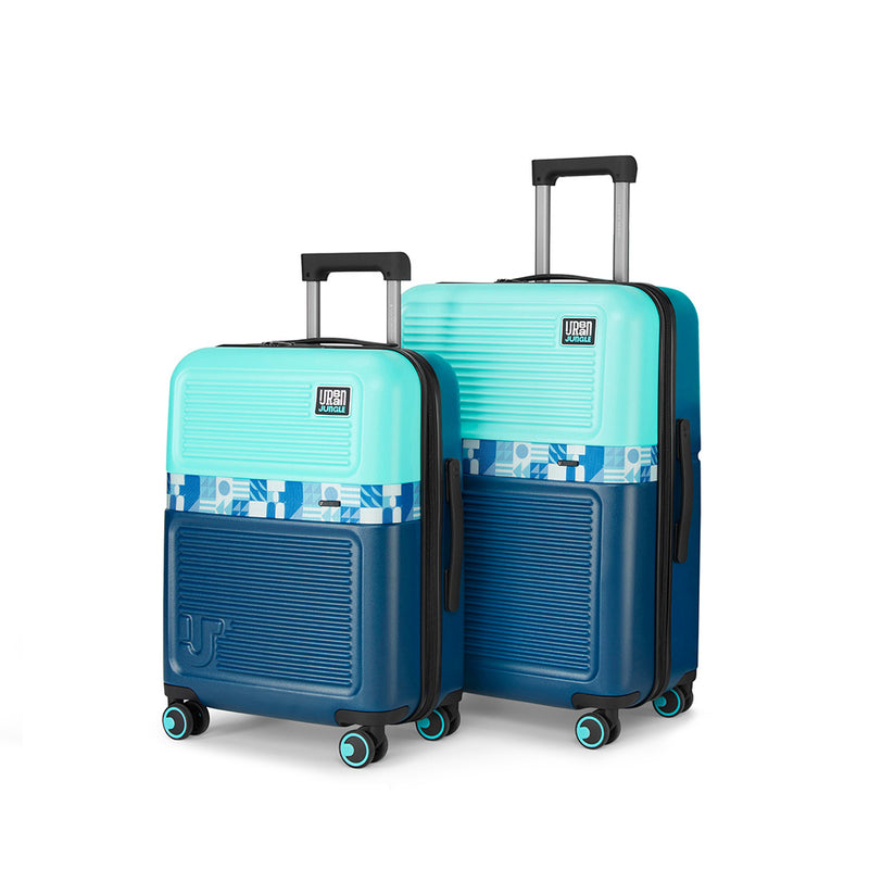 Perfect Pair - Cabin, Medium - Hard Luggage Combo Pool Blue